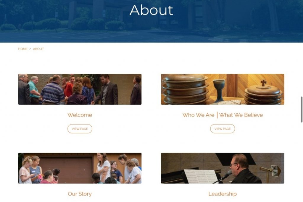 2 Examples of Engaging Church Website Photos - Five More Talents